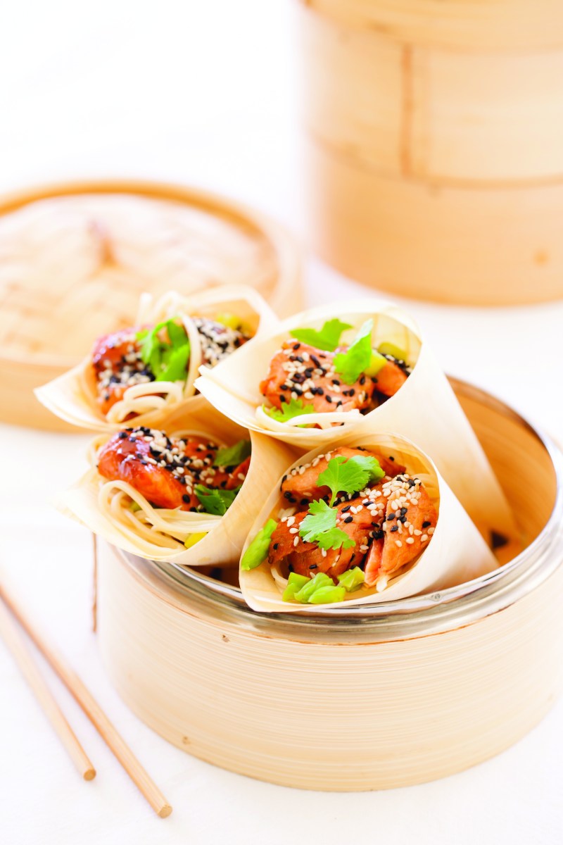 Sesame Soy Salmon Cones – Cheffy Mom